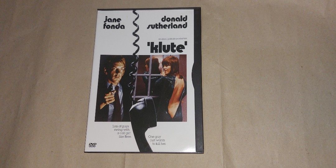 1971 Klute Jane Fonda Donald Sutherland Collectible Video Movie DVD USA ...