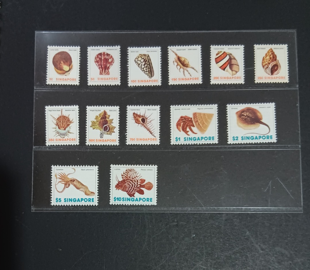 1977 Singapore Sea Shells and Marine Life Definitive Mint set, Hobbies ...