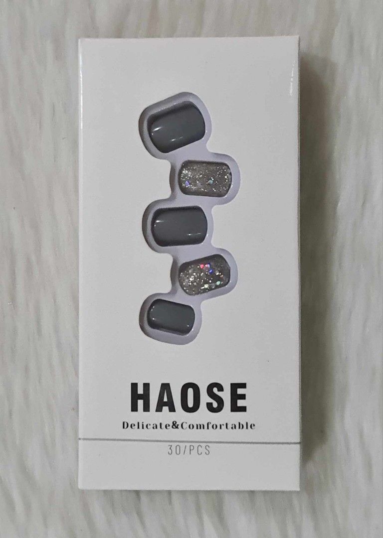 30pc. Haose Fake Nails With Glue, Beauty & Personal Care, Hands & Nails ...
