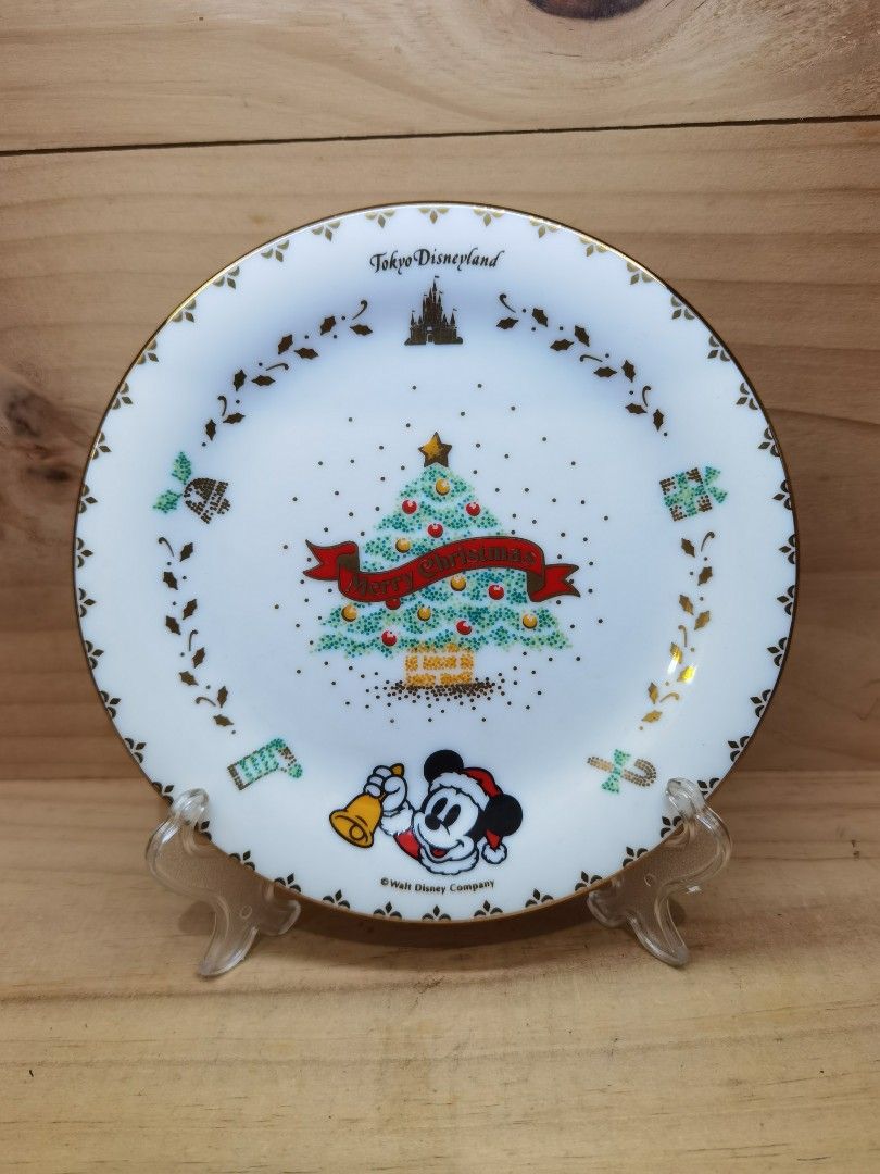90's Vintage Disneyland Christmas Plate collection, Furniture & Home ...