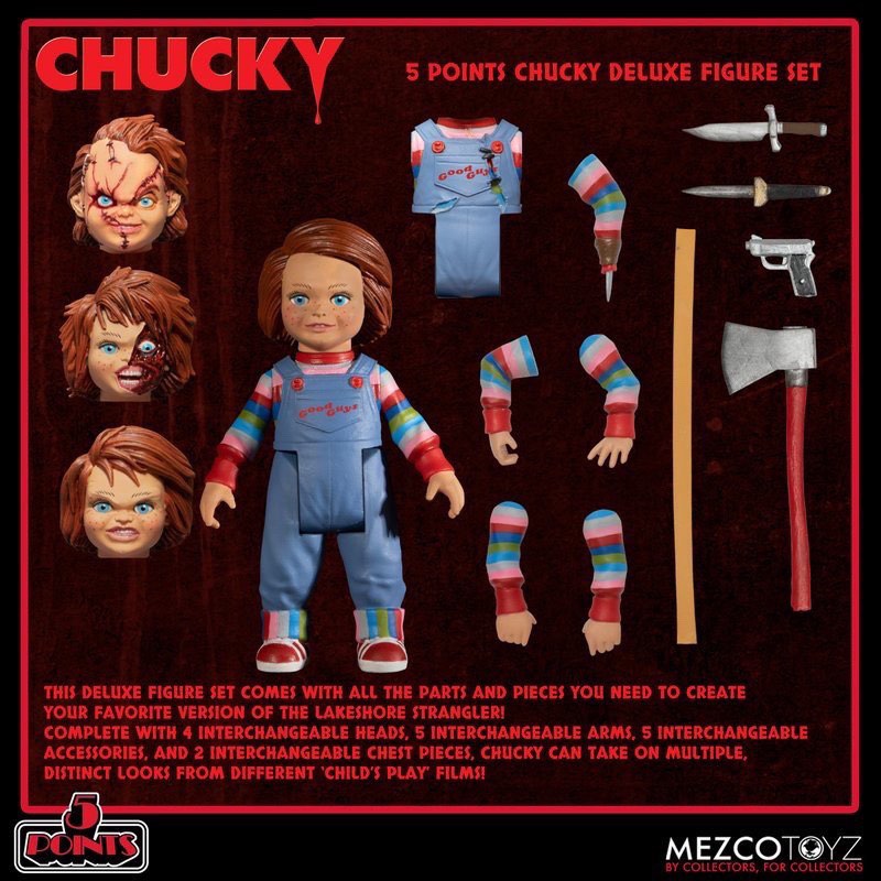 「議價不回 文盲勿擾」 台灣直送 現貨Mezco toyz 5point 可動 恰吉 豪華版 高度8公分 chucky 公仔 好恰吉, 興趣及遊戲, 玩具 & 遊戲類 - Carousell