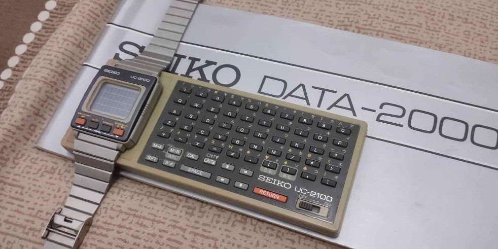 [ SEIKO DATA 2000/KEYBOARD UC2100 ] JAM TANGAN DATA KEYBOARD LCD ...
