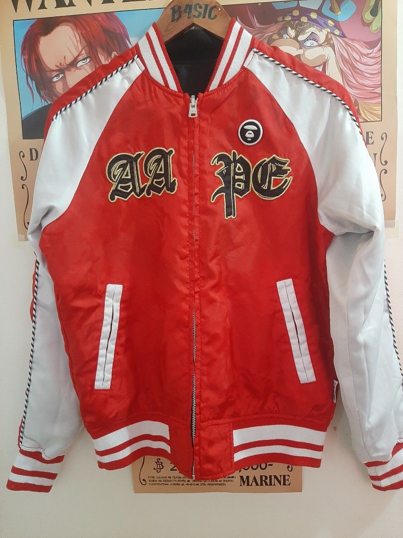 Aape Varsity reversable Jacket by A bathing Ape, Men's Fashion, Coats ...