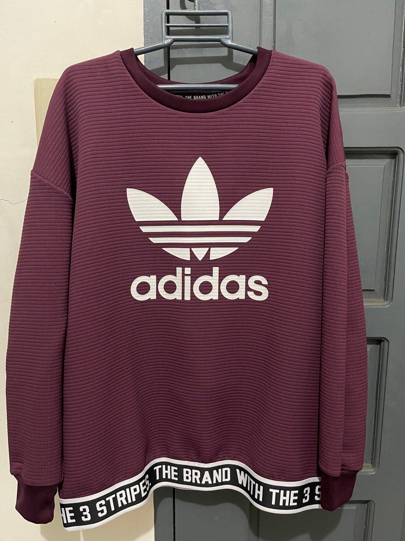 Adidas Plum Waffle Texture Texture Large Logo - Medium, Men's Fashion ...