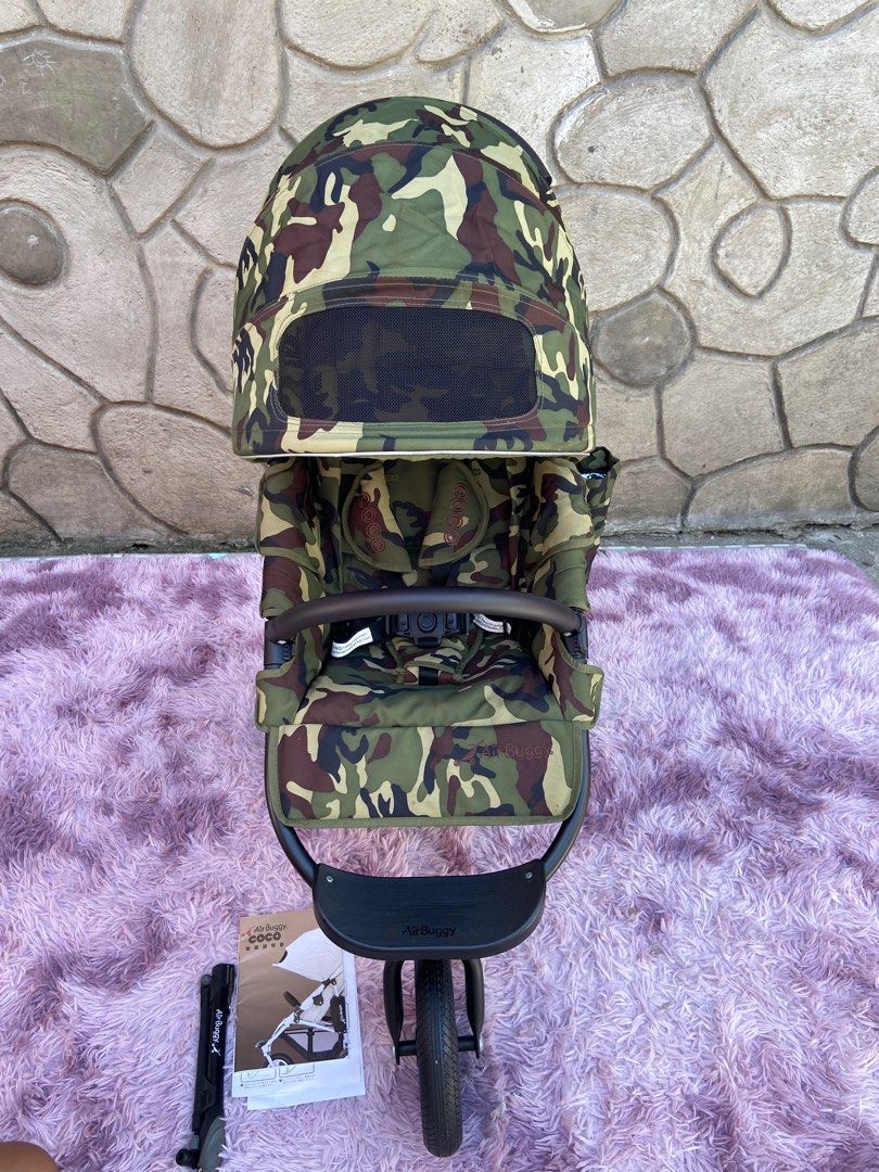 Air Buggy coco Brake Jogger Stroller Safari limited edition, Babies & Kids, Going Out, Strollers ...