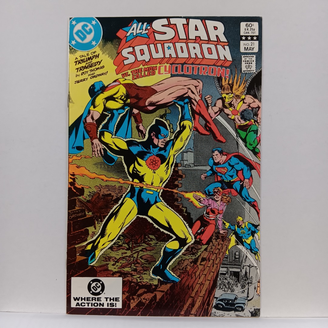 All Star Squadron #21. VF- 1st Cyclotron, Deathbolt, Alexei Luthor ...