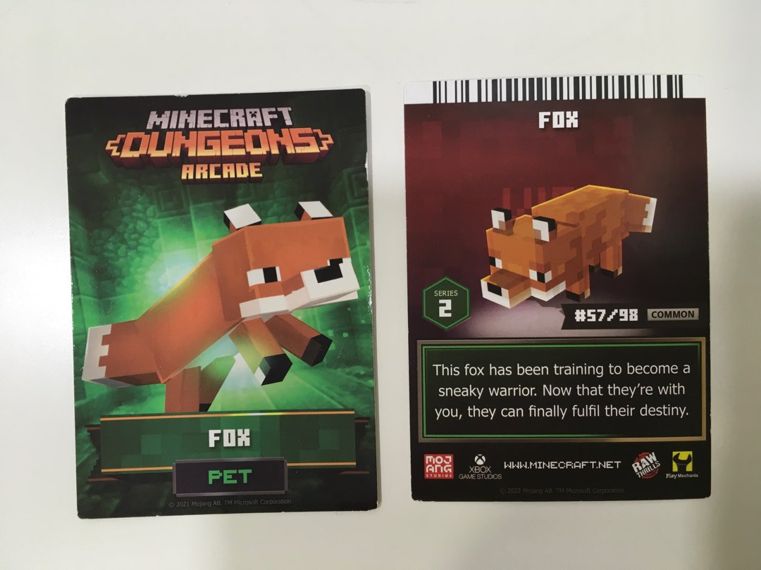 Arcade Minecraft Dungeon Cards (Pets), Hobbies & Toys, Toys & Games on ...