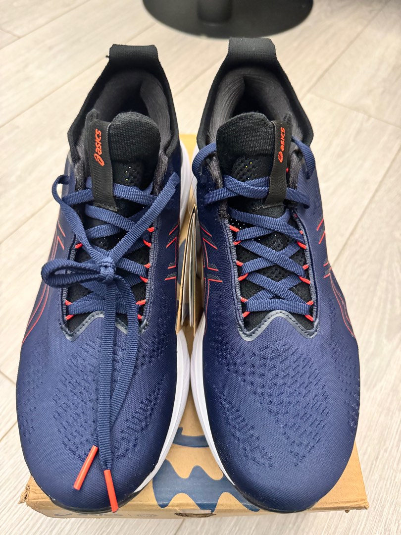 ASICS Gel Nimbus 25 (US 10.5, UK 9.5, EUR 44.5) Midnight / Electric Red ...