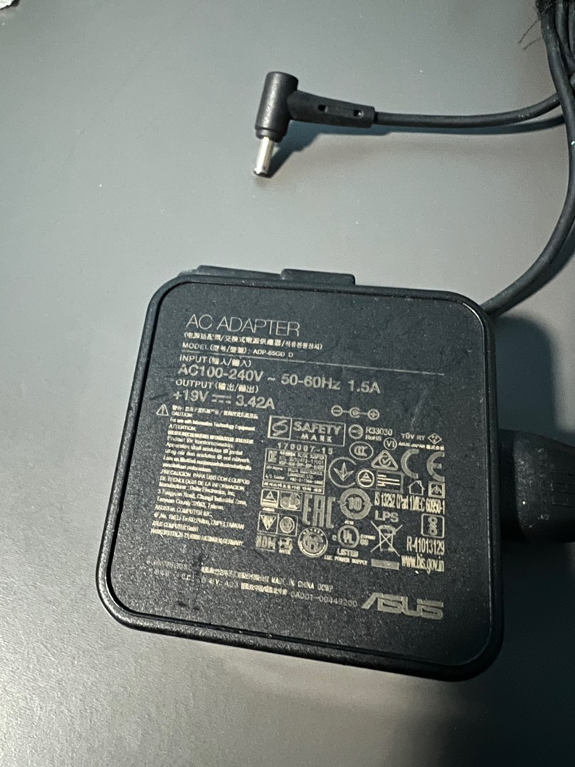 ASUS LAPTOP CHARGER ADP-65GD, Computers & Tech, Parts & Accessories ...