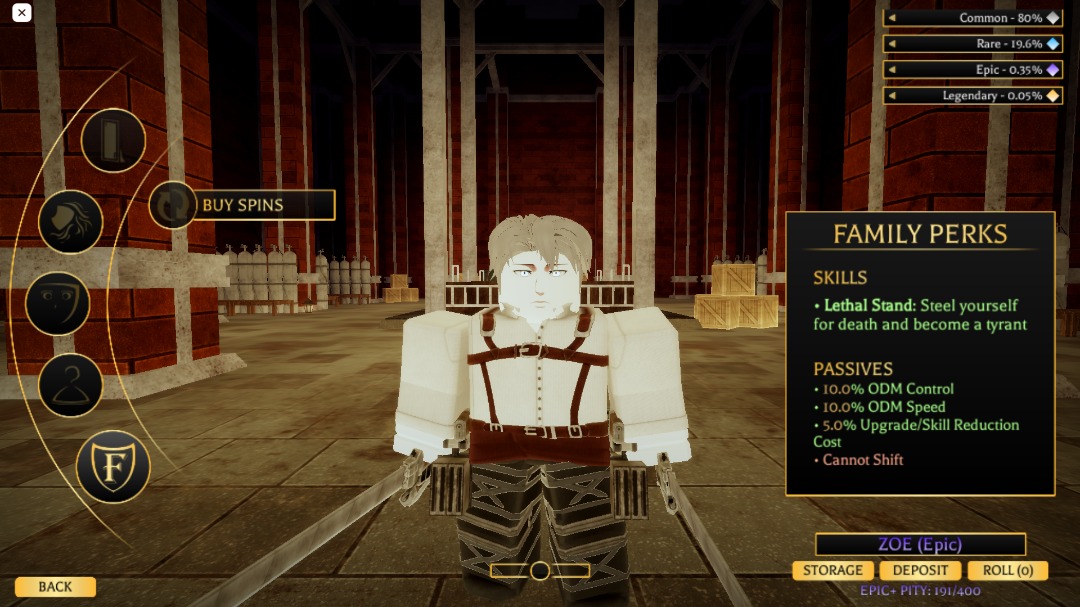 Attack On Titan Revolution AOT:R Roblox ZOE Clan (Epic), Video Gaming ...