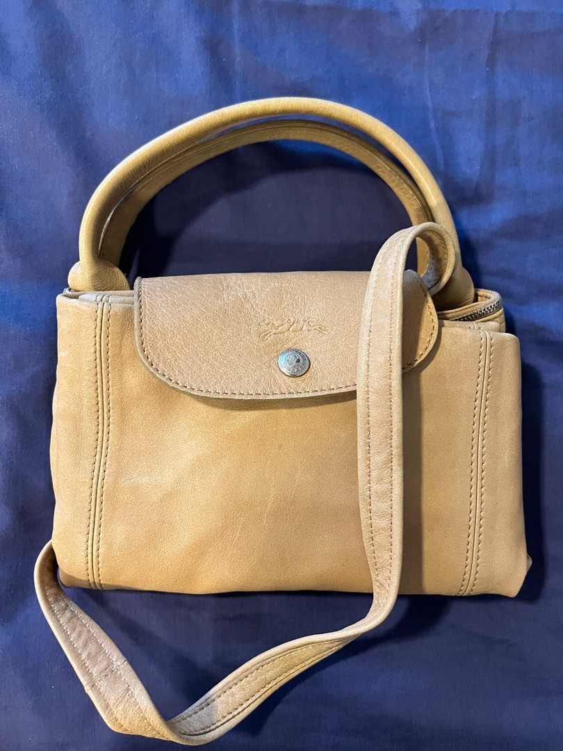 Authentic Longchamp pliage leather, Luxury, Bags & Wallets on Carousell