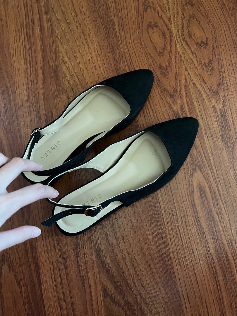 Aztrid Black Shoes, Women's Fashion, Footwear, Heels on Carousell