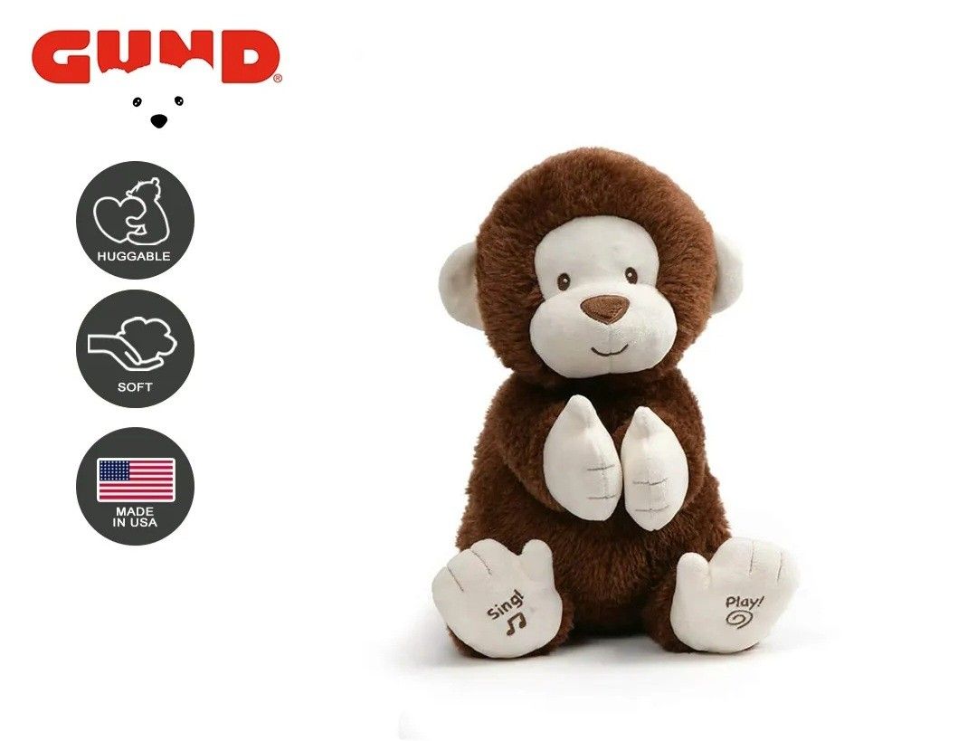 BABY GUND - Clappy The Monkey, Babies & Kids, Infant Playtime on Carousell