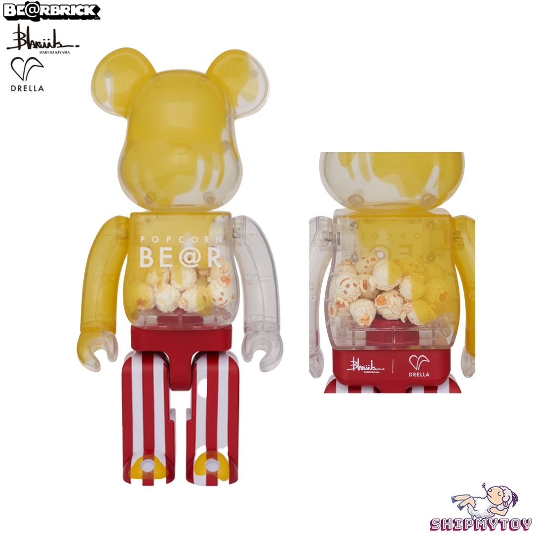 「預訂」BEARBRICK BE@RBRICK POPCORN BE@R 爆谷 爆米花 400％, 興趣及遊戲, 玩具 & 遊戲類 ...
