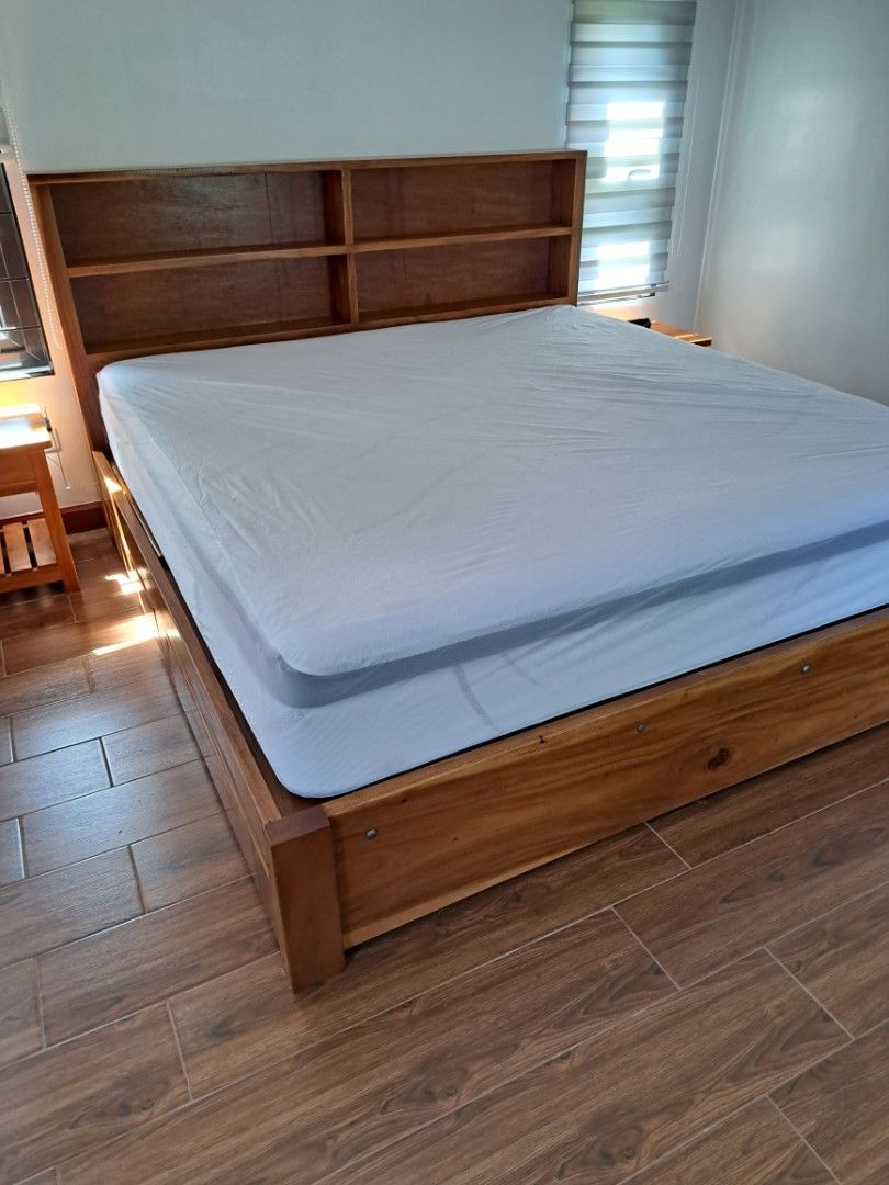 Bed Frame - Solid Acacia wood - available in king and queen sizes, with ...