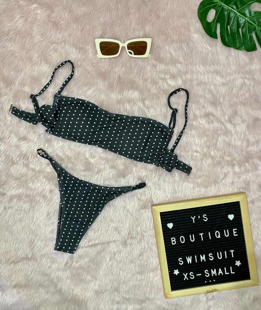 BLACK FACE MASK STYLE BIKINI SWIMSUIT, Women's Fashion, Swimwear ...