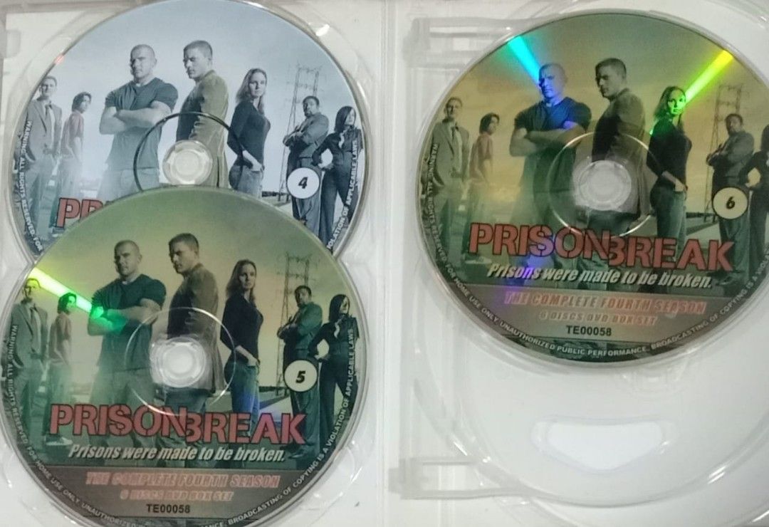 Bluray Prison Break Complete Season 4, Hobbies & Toys, Music & Media ...