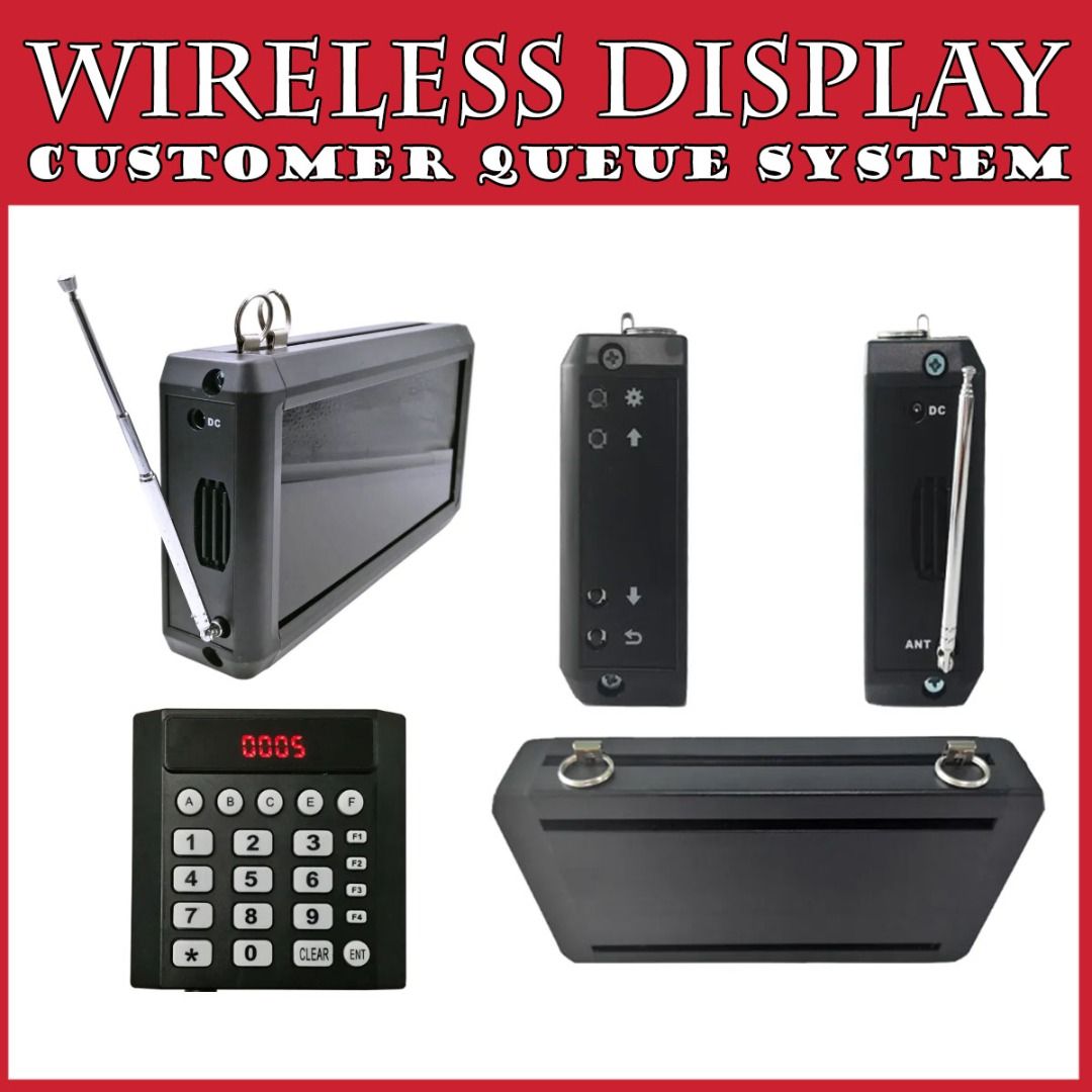 Brand New Wireless Queue Management System Bubble Tea 3 Digit Digital ...
