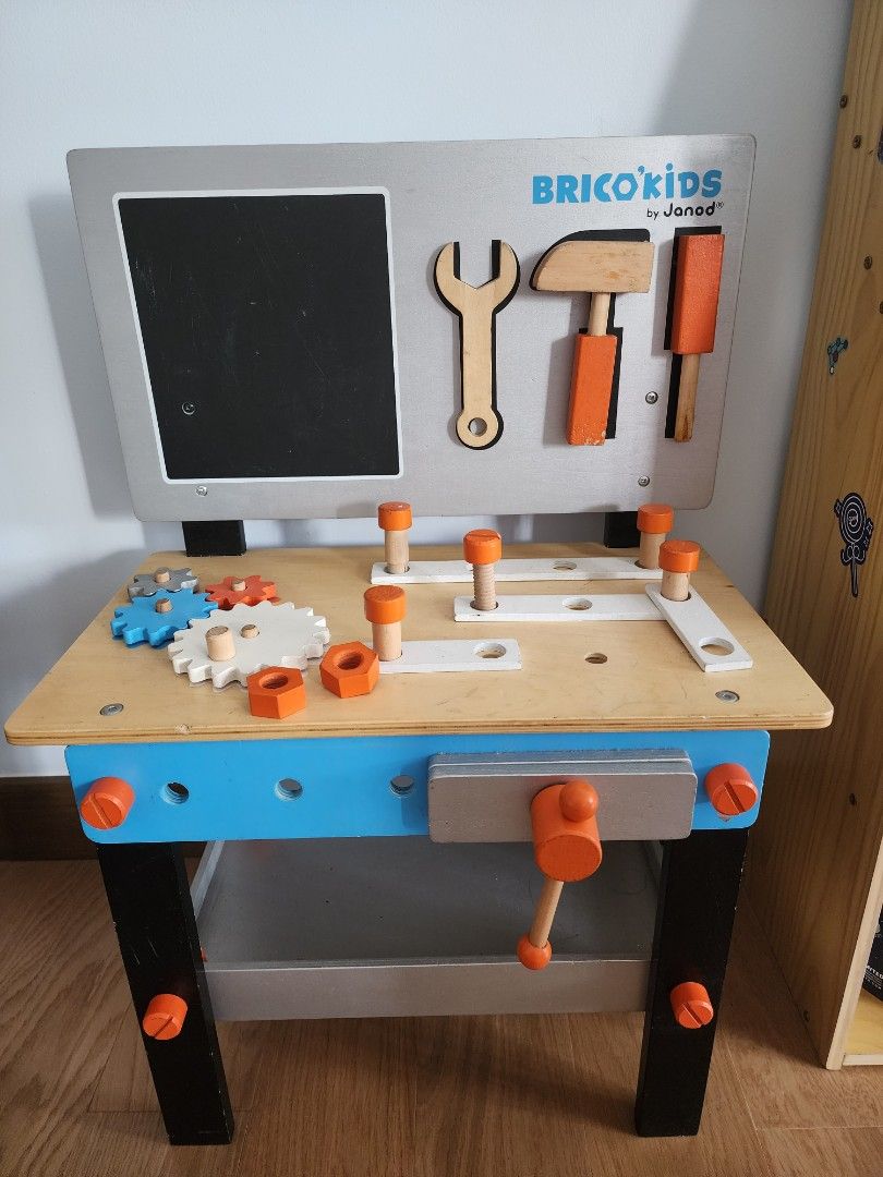 BrIcoKids by Janod DIY magnetic workbench, Hobbies & Toys, Toys & Games ...