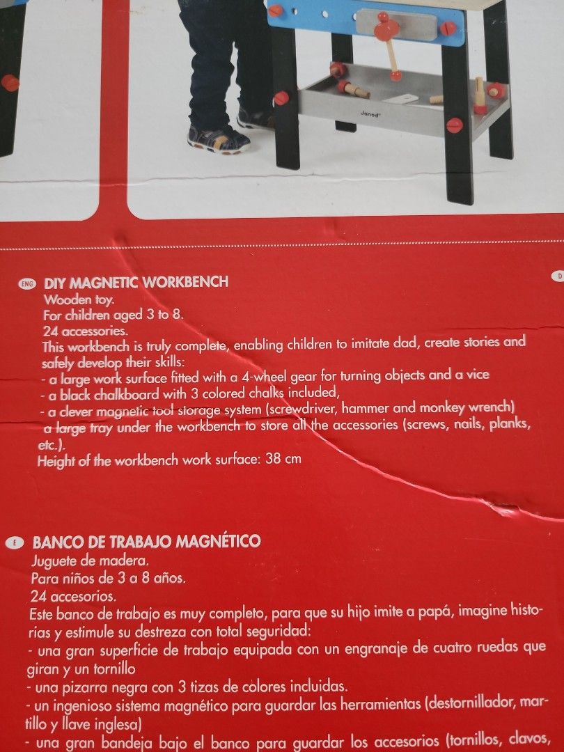 BrIcoKids by Janod DIY magnetic workbench, Hobbies & Toys, Toys & Games ...