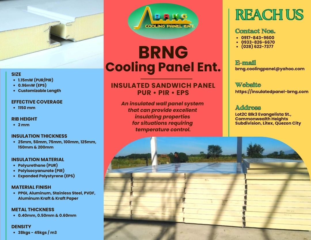 BRNG COOLING PANEL ENTERPRISE - SANDWICH PANEL - LOCALLY MADE ...