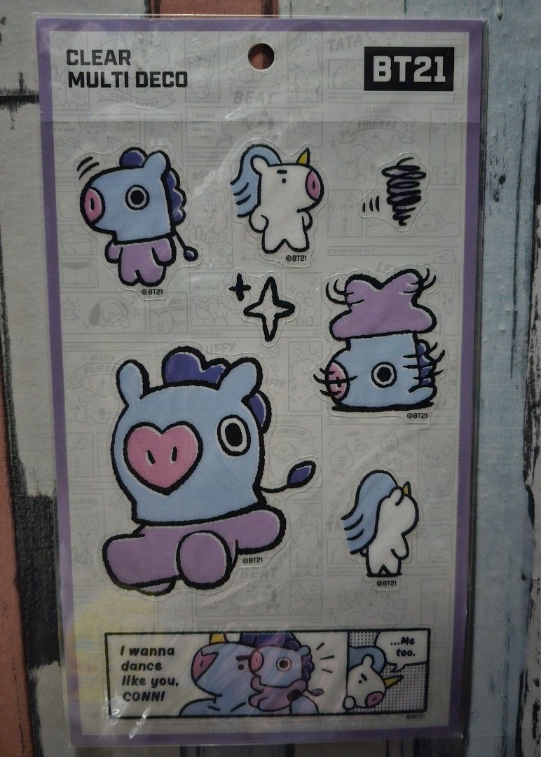 BT21 Mang Deco Sticker, Car Parts & Accessories, Emblem, Sticker and ...