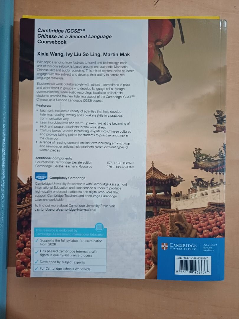 Cambridge IGCSE Chinese as a Second Language Coursebook, Hobbies & Toys ...