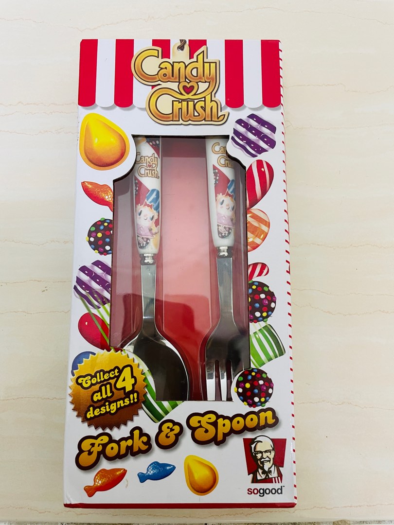 Candy Crush Fork & Spoon KFC, Furniture & Home Living, Kitchenware ...