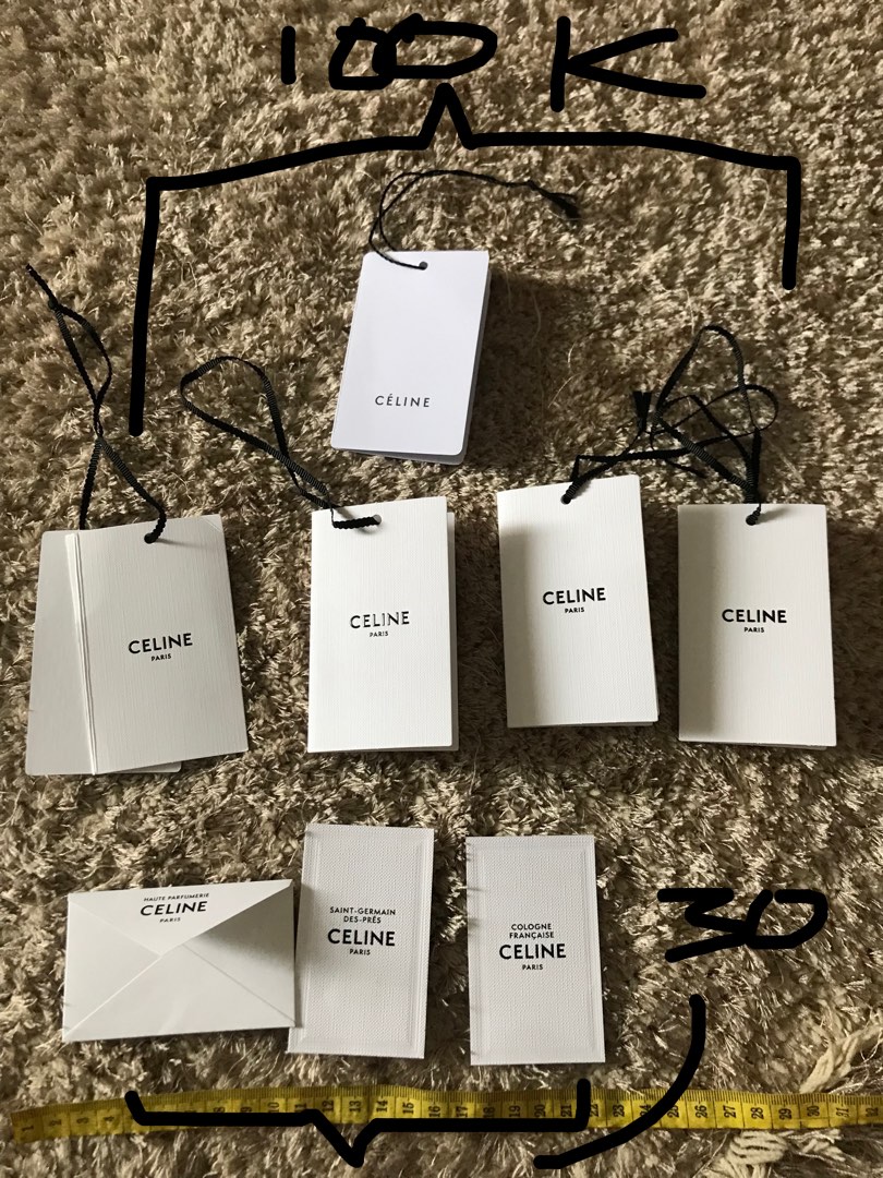 Celine authentic card celine booklet label stok nov 23 juga tag tas ...