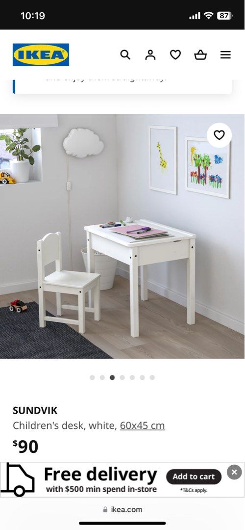 Child table IKEA Sundvik, Babies & Kids, Baby Nursery & Kids Furniture ...