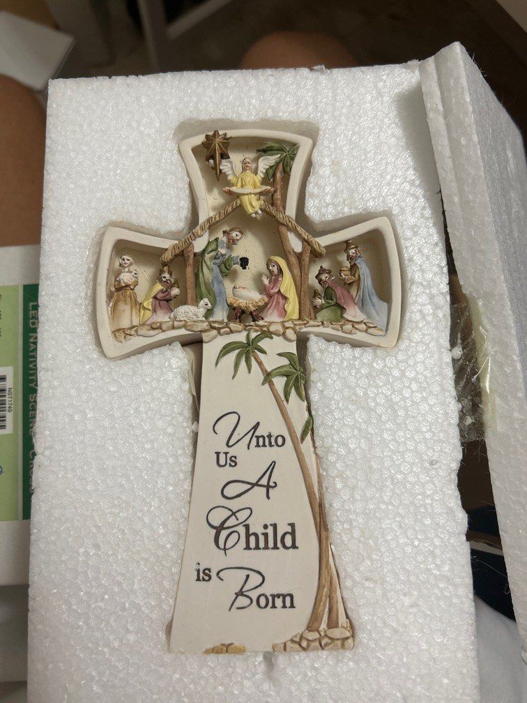 Christian cross display, Furniture & Home Living, Furniture, Other Home ...