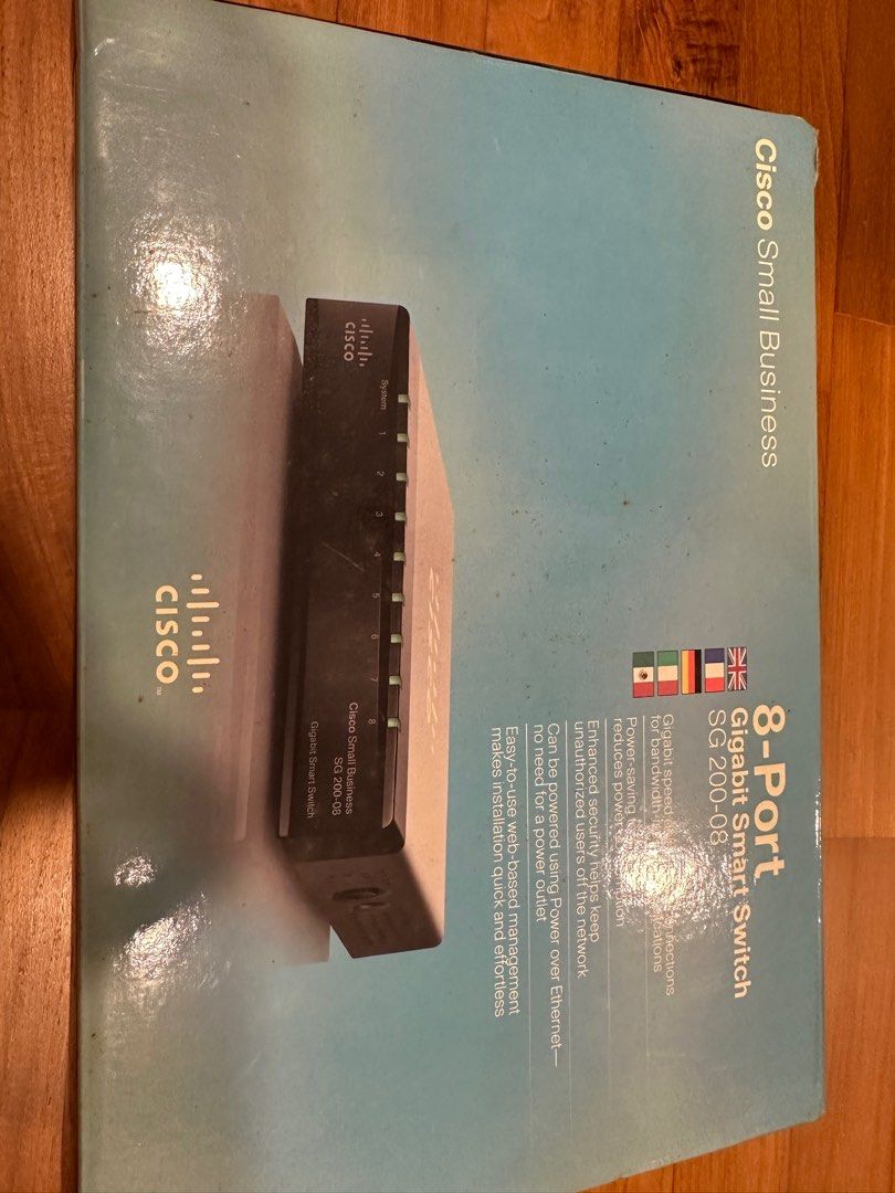Cisco SG 200-08 8 port gigabit smart switch, Computers & Tech, Parts ...