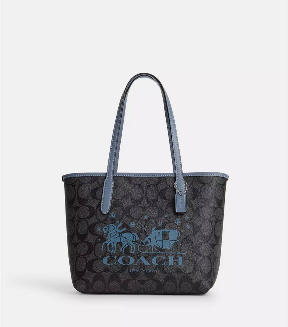 Coach Mini City Tote in Signature Canvas, Luxury, Bags & Wallets on ...