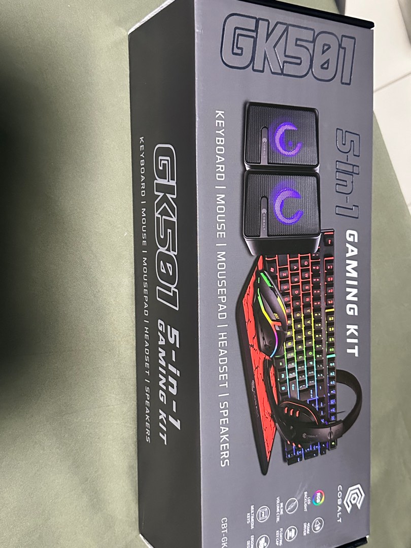 Cobalt 5-in-1 Gaming Set, Computers & Tech, Parts & Accessories, Computer Keyboard on Carousell