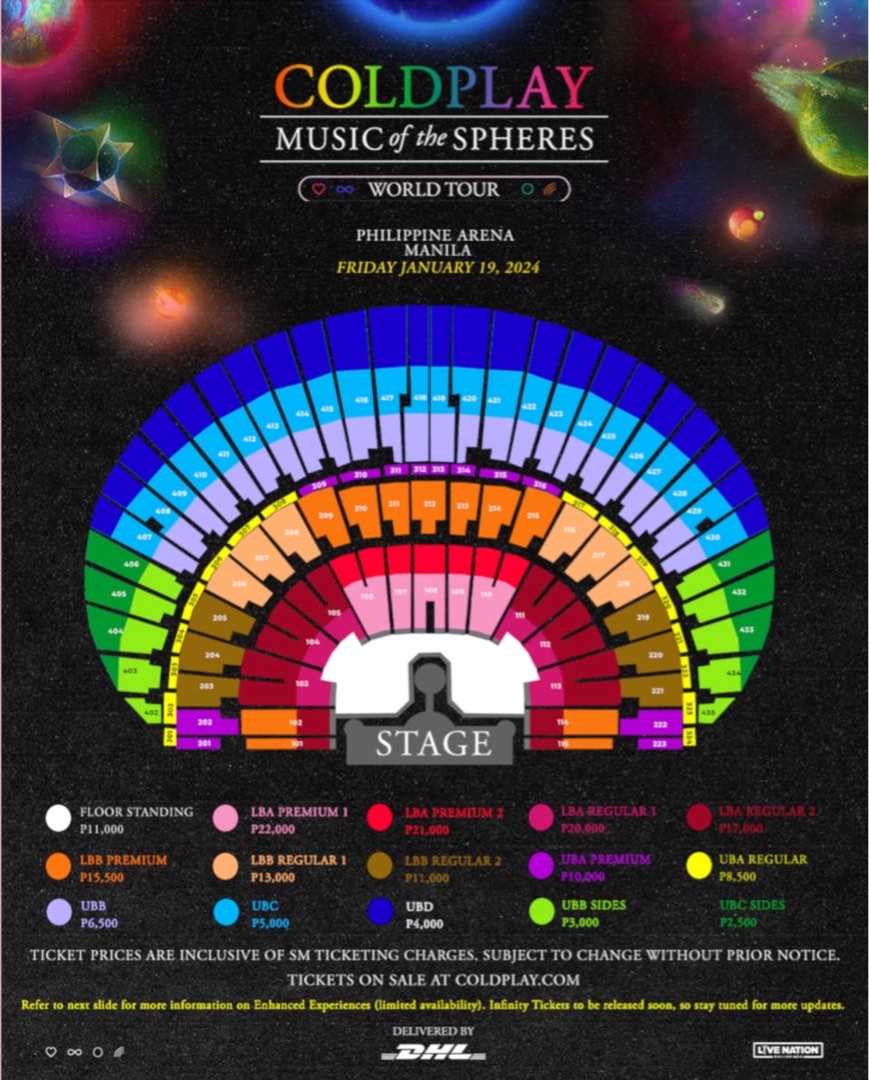 Coldplay MOTS Concert Tour Ticket - LBB REG 1, Tickets & Vouchers ...