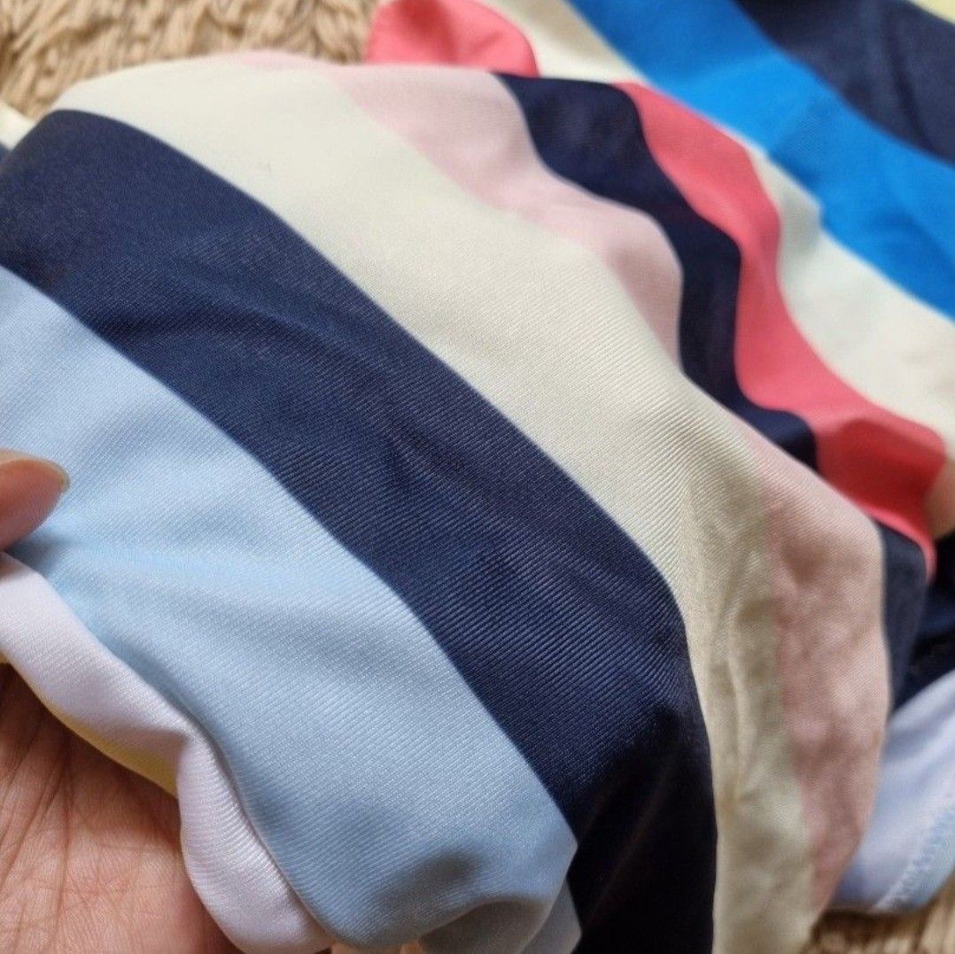 Colorful stripes one piece bikini monokini, Women's Fashion, Swimwear ...