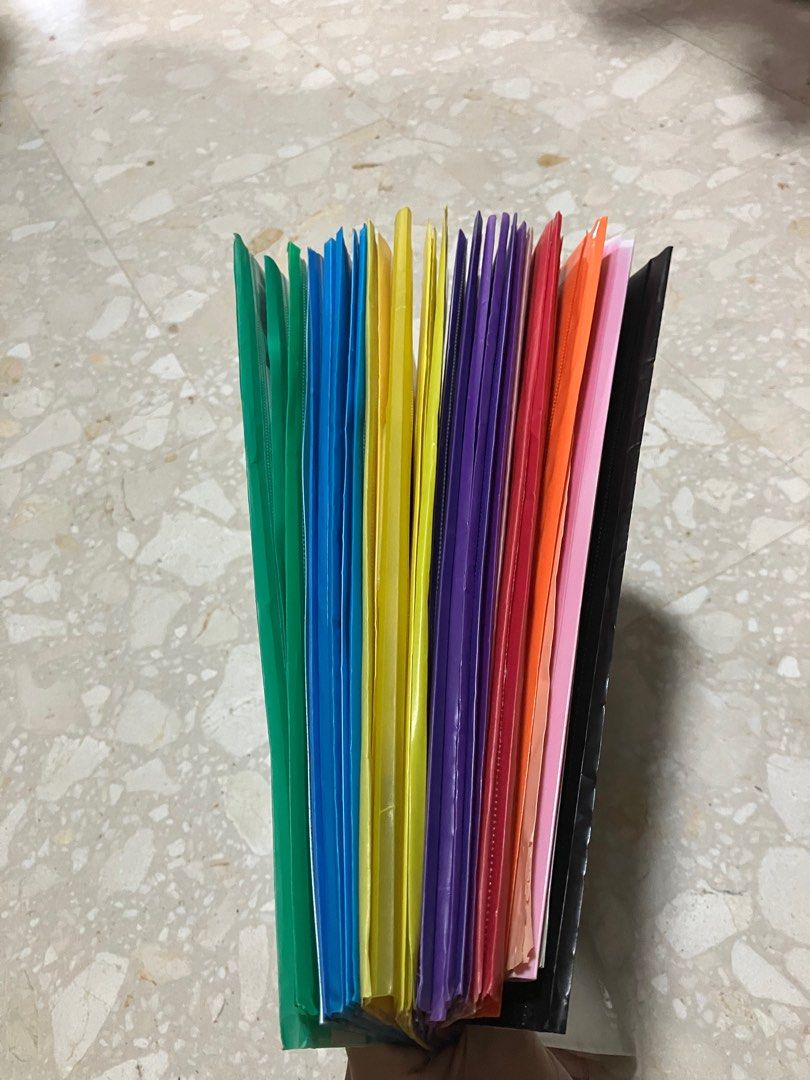 Coloured files for school / work / organising, Hobbies & Toys ...