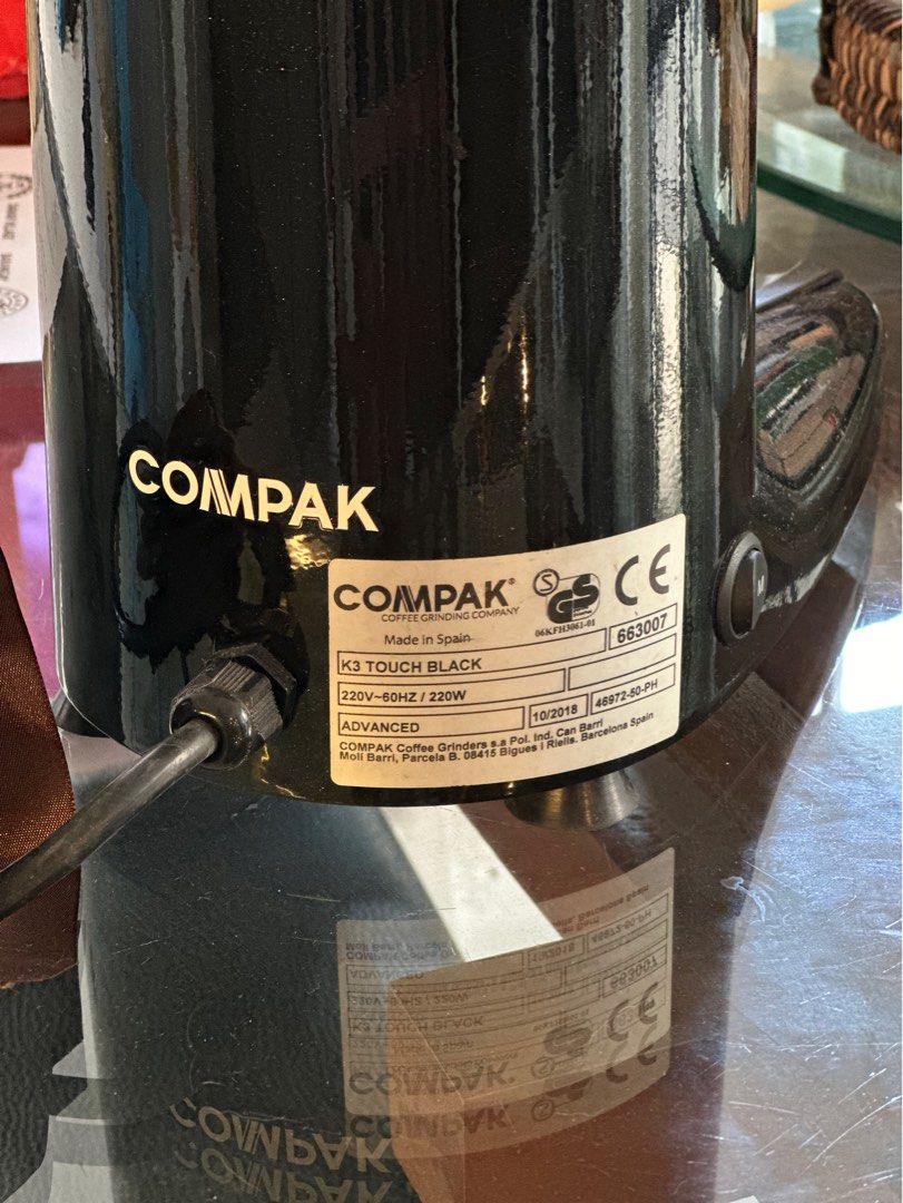 Compak K3 Touch Coffee Bean Grinder Coffee Shop Kitchen Appliance Specialty Coffee, TV & Home ...