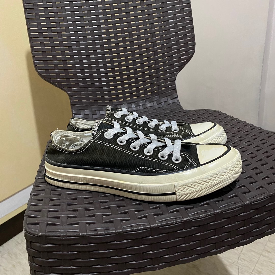 Converse Chuck Taylor 70s Low Cut Black, Women's Fashion, Footwear ...