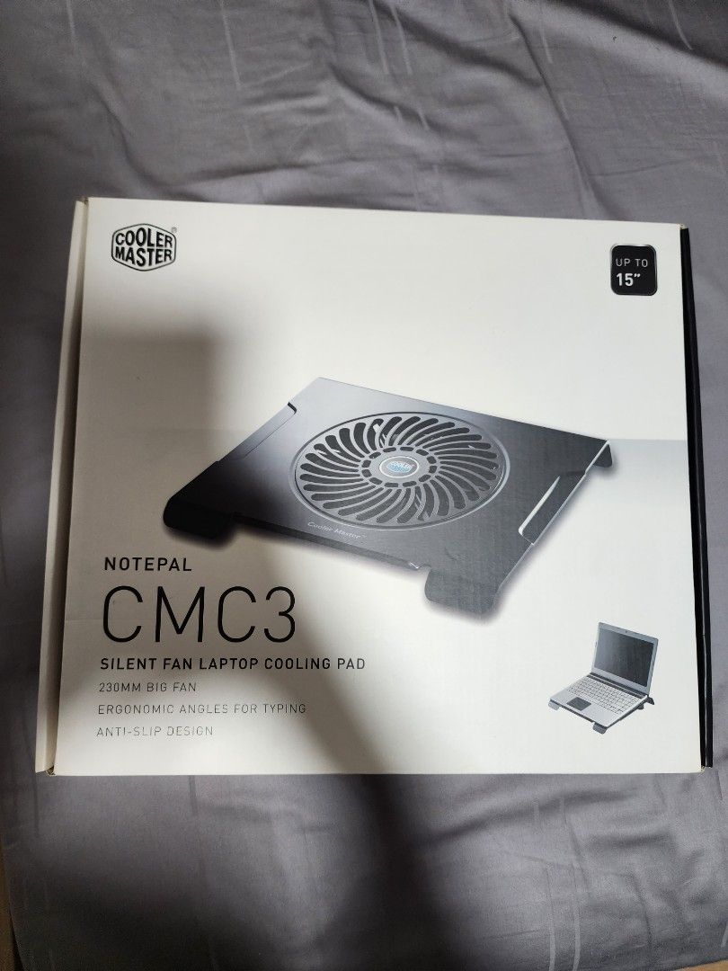 Cooler Master CMC3 Laptop Cooling Fan, Computers & Tech, Parts ...