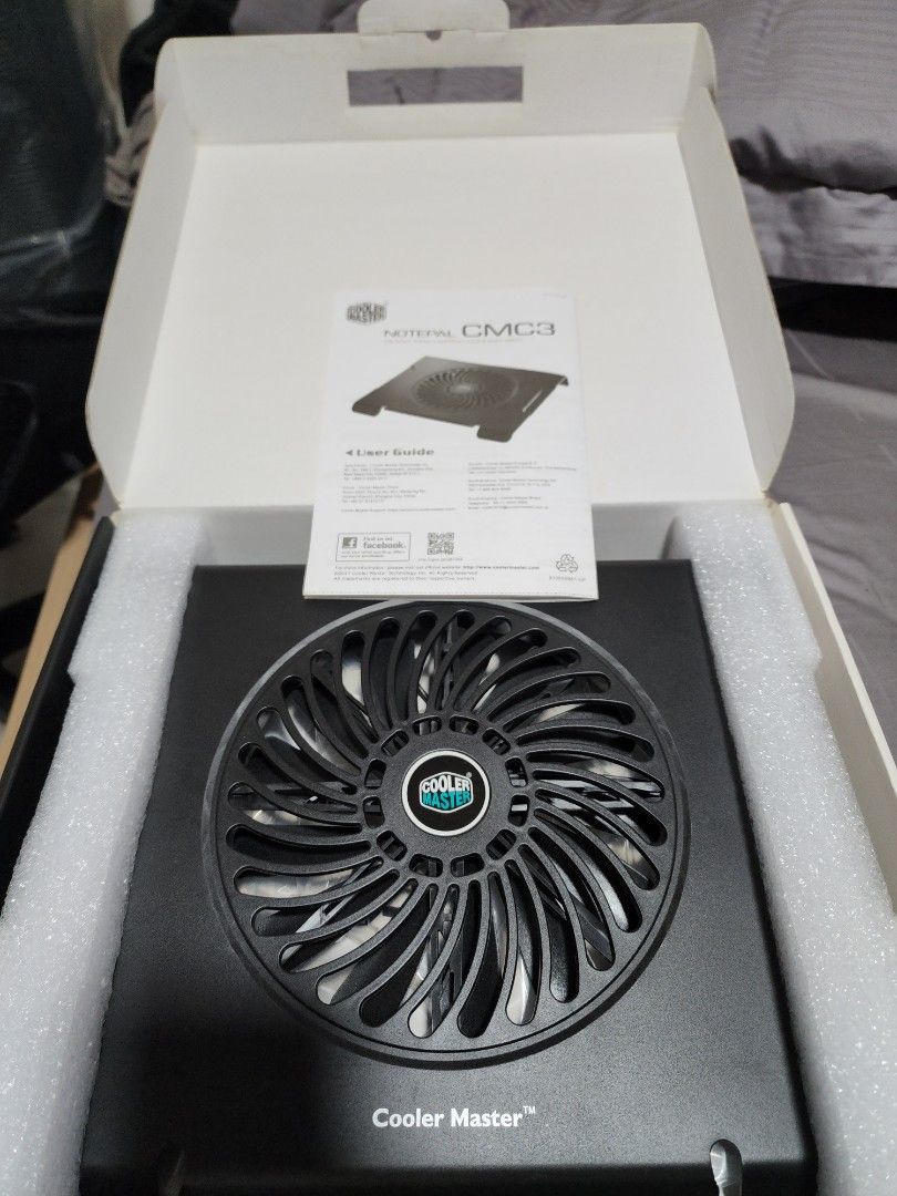 Cooler Master CMC3 Laptop Cooling Fan, Computers & Tech, Parts ...