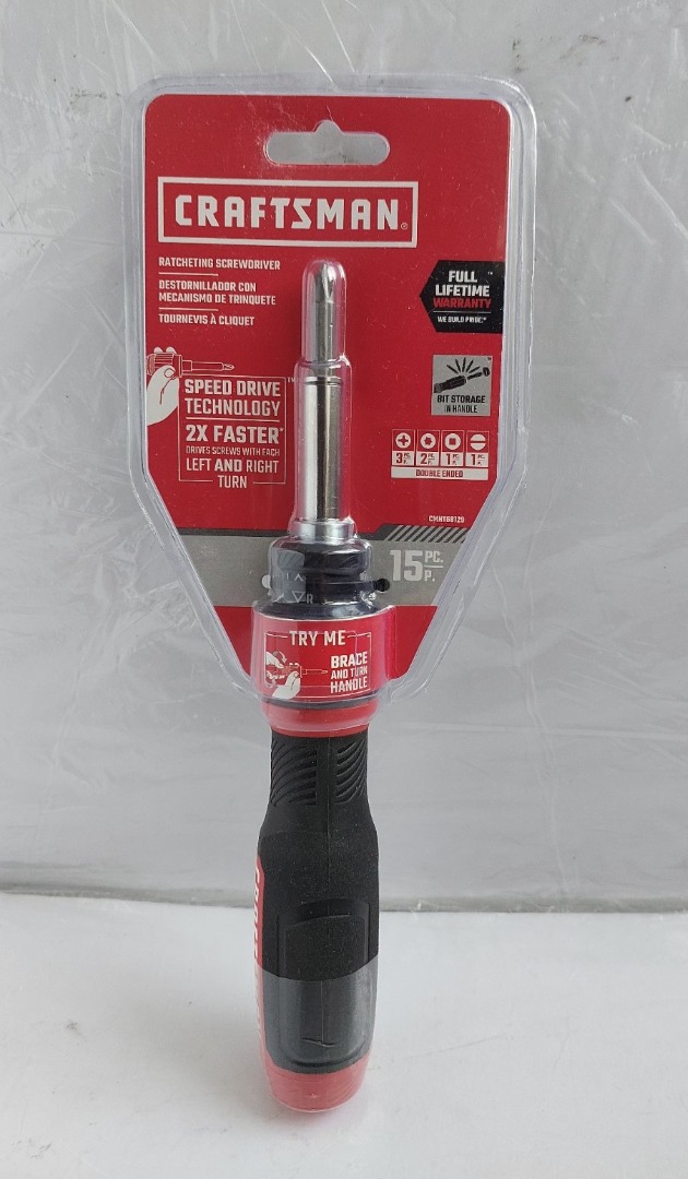 Craftsman Racheting Screwdriver 15-Piece SpeeDrive NewUSA, Furniture ...