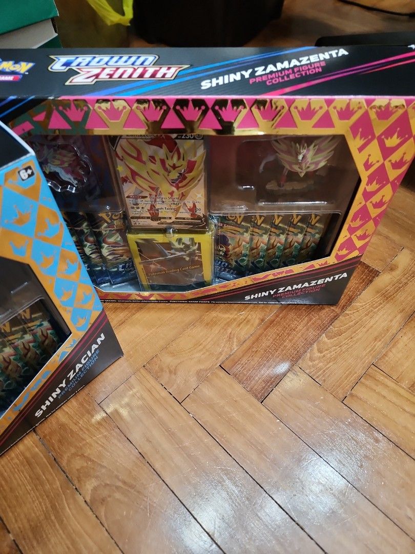 Crown Zenith Premium Figure Collection - Shiny Zacian and Shiny Zamazenta., Hobbies & Toys, Toys ...