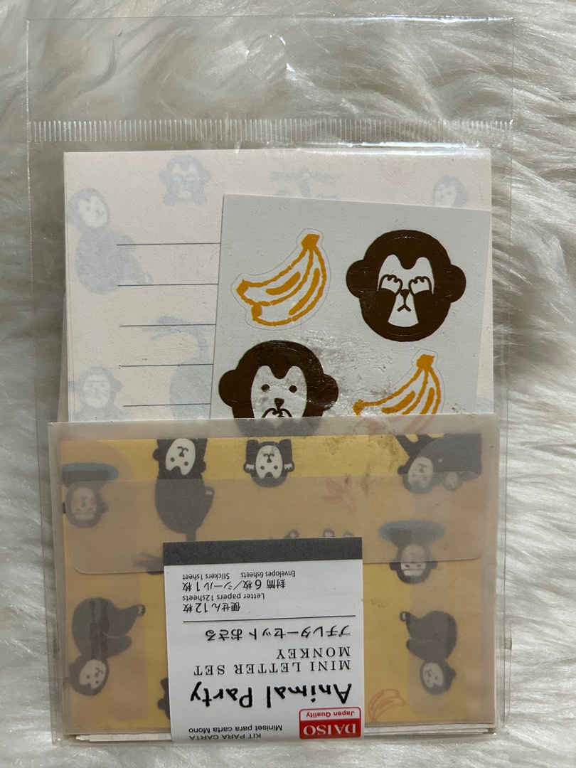 Cute Mini Monkey Letter Set, Hobbies & Toys, Stationary & Craft ...