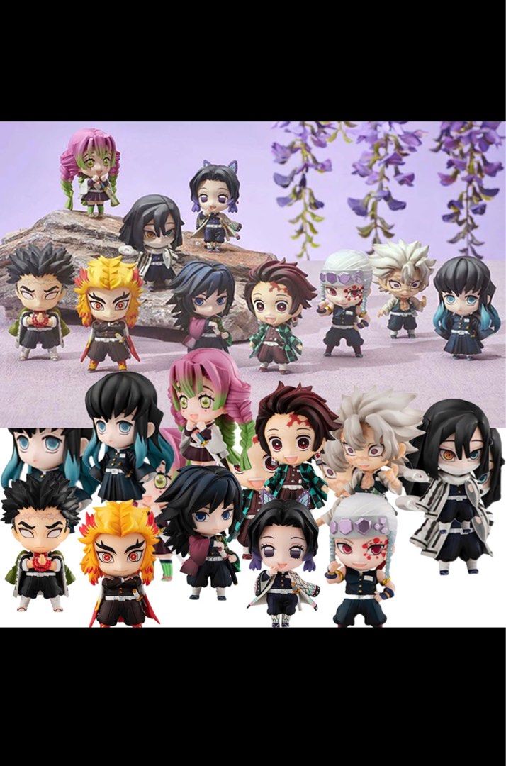 Demon Slayer Set Tanjirou & 9 Hashira (the nine strongest) Giyu Kyojuro ...