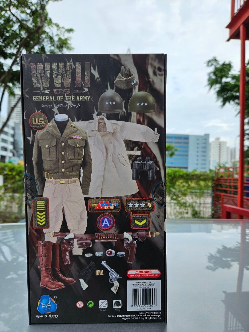 DiD 1:6 scale WWII General PATTON, Hobbies & Toys, Toys & Games on ...
