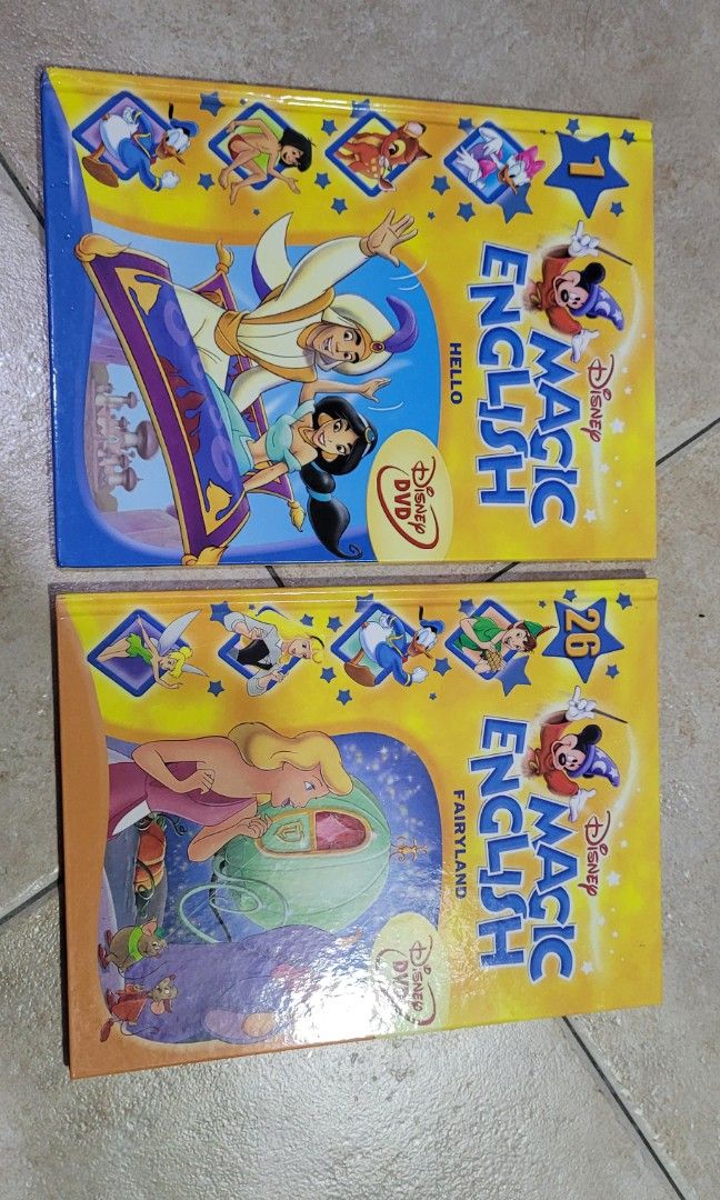 Disney Magic English Activity books set, Hobbies & Toys, Books ...