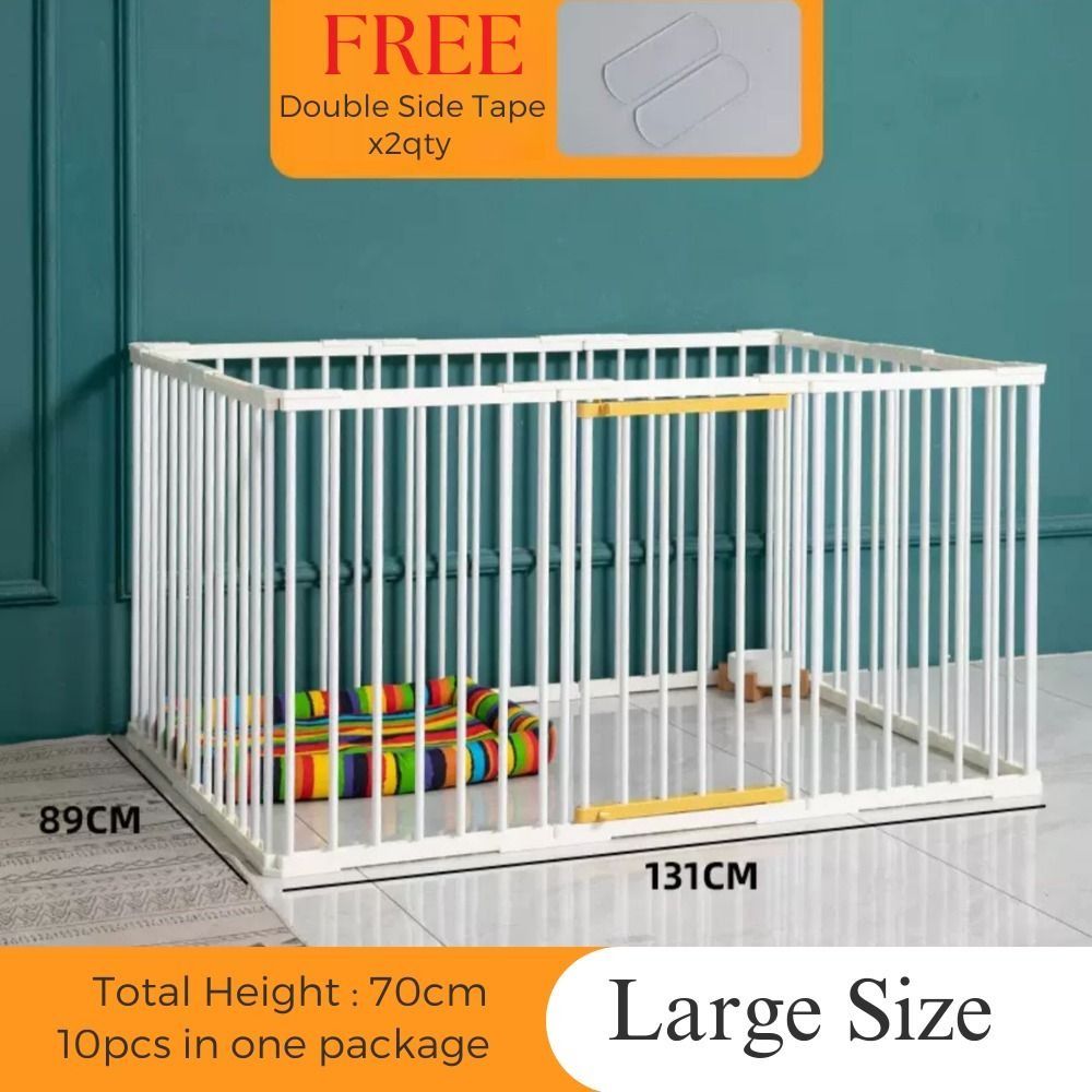 Dog Fence Large Playpen DIY Pet Fence Indoor Dog Cage Puppy Dog Gate ...