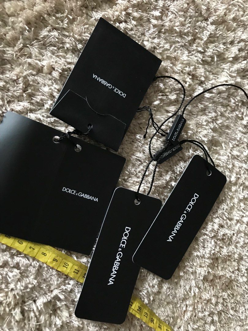 DOLCE GABBANA TAG LABEL CARD D&G PROCE TAG BON BAJU TAS ACCS BEBAS ...