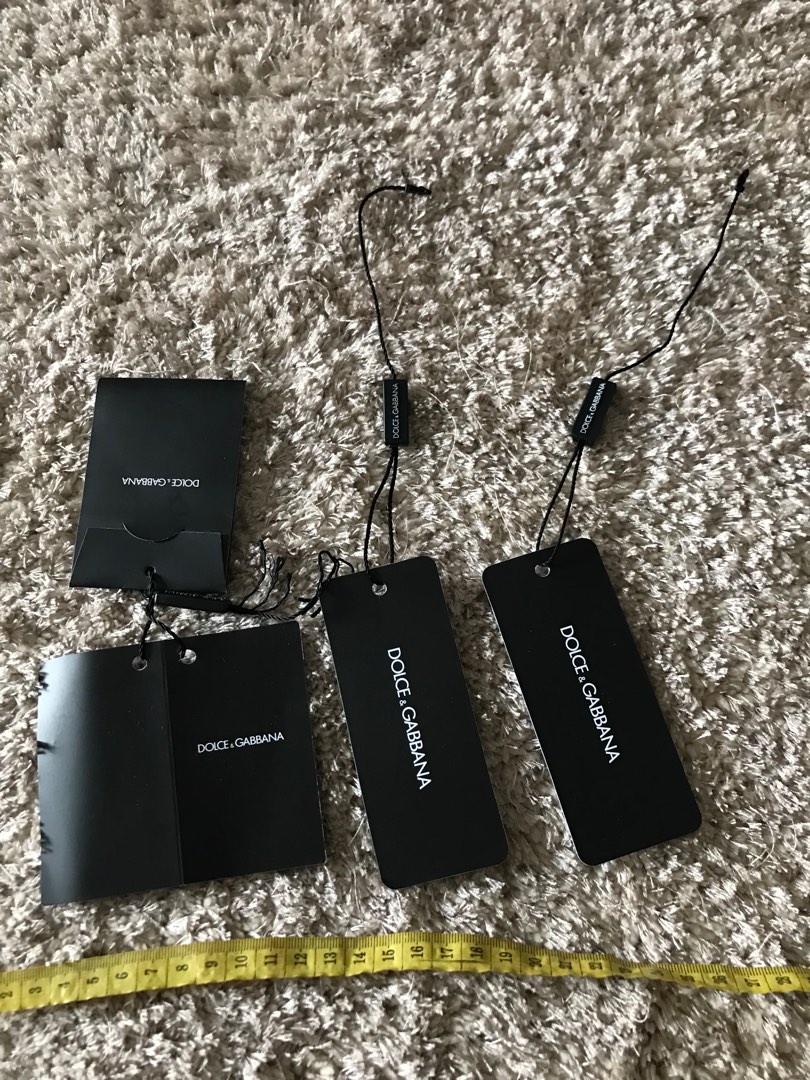 DOLCE GABBANA TAG LABEL CARD D&G PROCE TAG BON BAJU TAS ACCS BEBAS ...